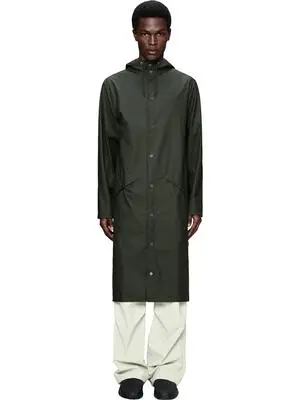 Rains Rains Longer Jacket - Waterproof Rainwear Green
