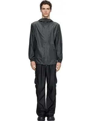 Rains Storm Breaker Hooded Waterproof Raincoat - Grey