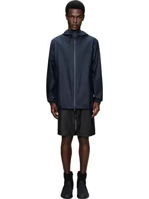 Rains Storm Breaker Hooded Waterproof Raincoat - Navy