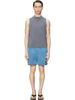 Rains Rains Warm-Up Tank Top - High-Performance Stretch Sleeveless Top Grey