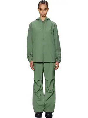 Rains Suva Hardshell Jacket With Hood And Drawstring - Green