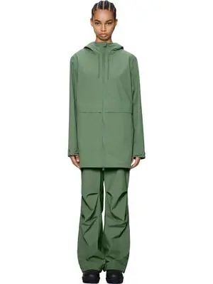 Rains Suva Hardshell Long Jacket - Green