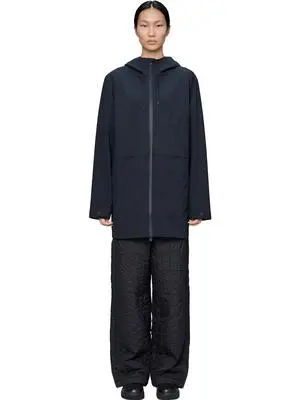 Rains Suva Hardshell Long Jacket - Navy
