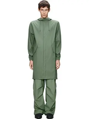 Rains Rains Fishtail Parka - Unisex Waterproof Raincoat Green