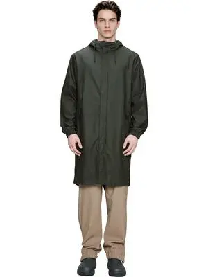 Rains Fishtail Parka Waterproof Raincoat - Green