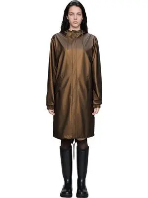 Rains Fishtail Parka, Waterproof, Hooded, Long Sleeve - Comet