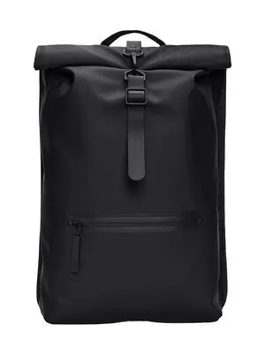 Rains Rolltop Backpack - Black