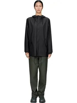 Rains Fishtail Jacket Waterproof Rainwear - Black