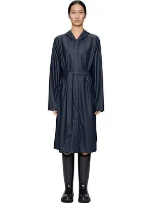 Rains A-line Longer Waterproof Jacket - Navy