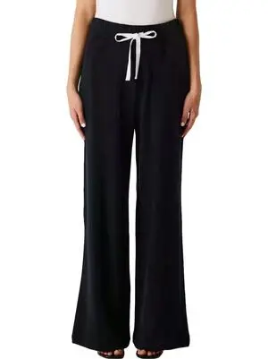TWP Midnight Drawstring Wide Leg Track Pants - Blue