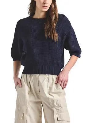 Derek Lam 10 Crosby Madison Crewneck Sweater - Navy