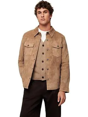Overland Evan Suede Shirt Jacket - Wheat