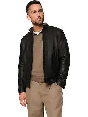 Overland Zachary Lite Lambskin Leather Jacket - Peat/rustic