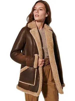 Overland Marleigh Sheepskin Coat - Rust