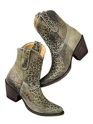 Overland Selena Leather Cowboy Boots - Turquoise