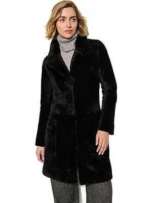 Overland Morgan Sheepskin Coat - Black