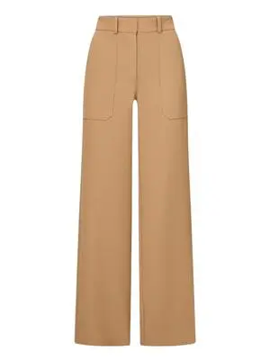 Veronica Beard Cole Wide-leg Pants - Nude