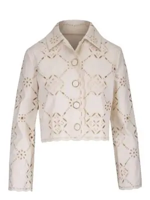 VERONICA BEARD Veronica Beard Cropped Lace Jacket