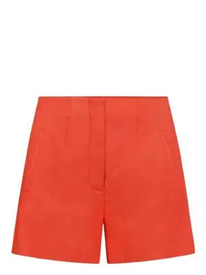 Veronica Beard Tailored Logo Shorts - Red