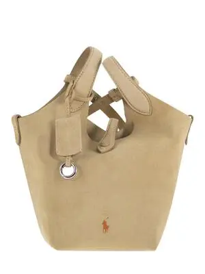 POLO RALPH LAUREN Polo Ralph Lauren Small Suede Tote Bag