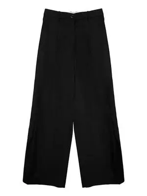 NINE:INTHE:MORNING Pleated Wide-leg Trousers - Black