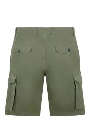 SLOWEAR Straight-leg Cargo Shorts - Green