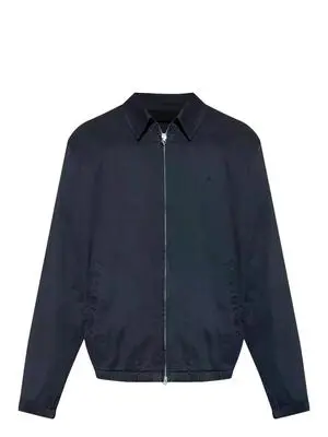 Rag & Bone Zip-up Embroidered Logo Jacket - Blue