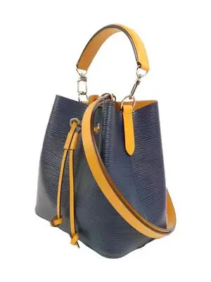 LOUIS VUITTON Louis Vuitton Neo Noe BB Leather Shoulder Bag Blue
