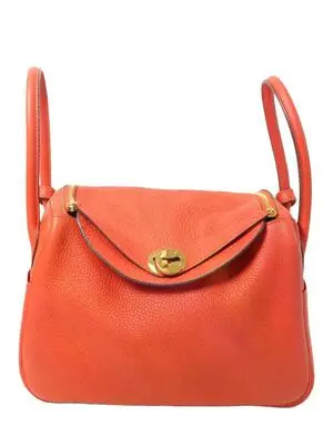 Hermès Lindy 26 Leather Tote Bag - Orange