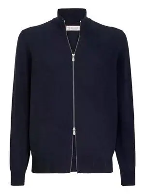 Brunello Cucinelli Zip-up Cardigan - Blue