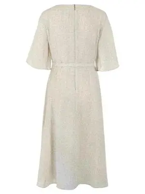 MARCCAIN Animal-pattern Belted Midi Dress - Neutrals