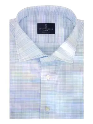 EMANUEL BERG Yoga Checked Shirt