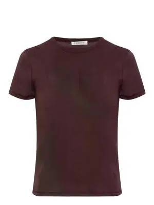 BY MALENE BIRGER Embroidered Logo Cotton T-shirt - Red