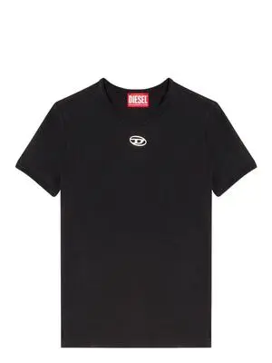 DIESEL® Logo Cotton T-shirt - Black