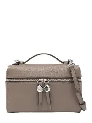 Tory Burch Romy Leather Vanity Case - Brown