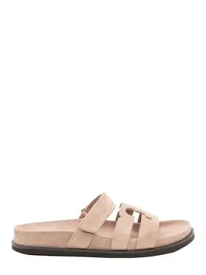 Tory Burch Ines Suede Sandals - Beige