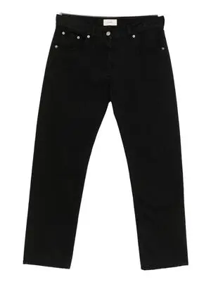 THE ROW Fima Straight Leg Jeans - Black