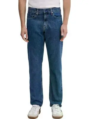 Karl Lagerfeld Logo-patch Straight-leg Jeans - Blue