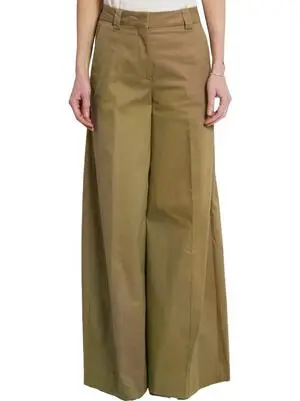 THELATEST Pleated Wide-leg Trousers - Neutrals