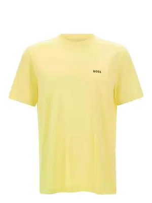 BOSS Logo-print Short-sleeve T-shirt - Yellow