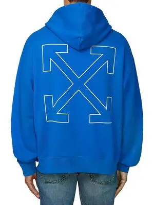 Off-White Arrows Motif Hoodie - Blue
