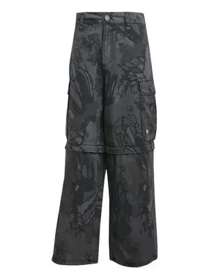 Adidas Graphic Print Zip-off Cargo Pants - Grey