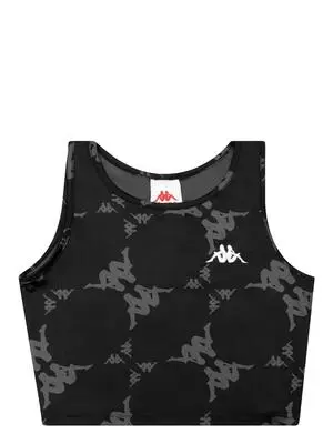 Kappa Authentic Katvan Logo Print Top - Black