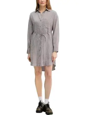 Marc O'polo Striped Tie-waist Dress - Brown