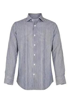 GUGLIELMINOTTI Striped Long-sleeve Shirt - Blue