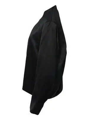 TOTEME Satin Bomber Jacket - Black