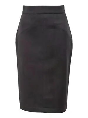 Alaïa Decorative Stitching Pencil Skirt - Grey