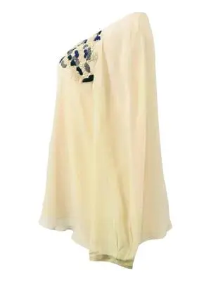 Vanessa Bruno Cream Silk Embroidered Long-sleeve Blouse - Neutrals