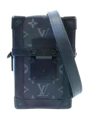 LOUIS VUITTON Vertical Trunk Monogram Eclipse Cross Body Bag - Black