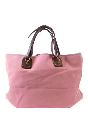 Bottega Veneta Canvas Tote Bag - Pink